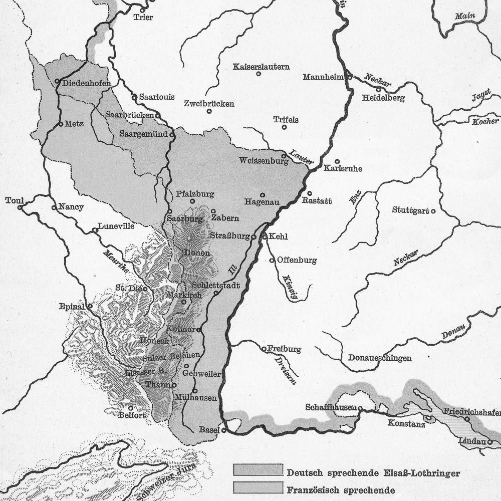 Reichsland Elsass-Lothringen von 1871 - 1918